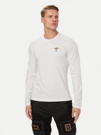 Aeronautica Aeronautica Militare Longsleeve 262TS2390UJ00372 Wei&szlig; Regular Fit