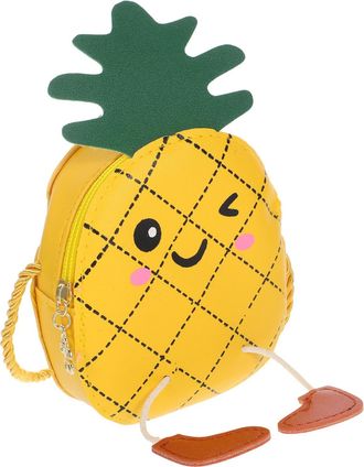 SOLUSTRE Niedliche Ananas Umhängetasche Mädchen Crossbody Pouch Storage Pouch Lustige Frucht Tasche für Camping Reisen Dating Geschenk