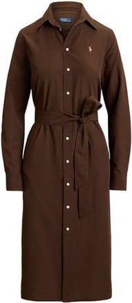 Polo Ralph Lauren Robe chemise midi ceintur&eacute;e en coton