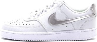 Nike Nike Damen Court Vision Low Sneaker, Weiß Mehrfarbiger Schwarz, 38.5 EU