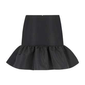 Nina Ricci Femme, Jupes, Noir, Taille: 42 FR Mini-jupe P&eacute;plum