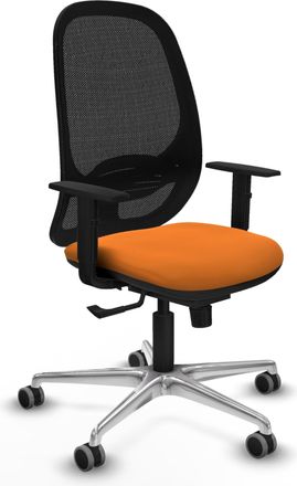 Piqueras y Crespo Stuhl Home Studio Cilanco mit 1D-Armlehnen, h&ouml;henverstellbare Lendenwirbelst&uuml;tze, ausgestattet mit 3 Positionen und Schneidschaum, mit Rollen von 65 m