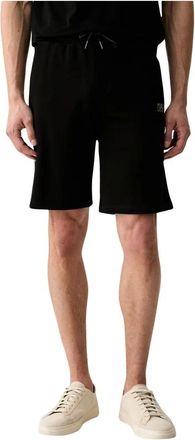 Karl Lagerfeld Shorts en molleton de coton - Homme - Shorts - Noir - Taille: M