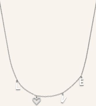 s.Oliver S.Oliver Halskette Aus Edelstahl silber