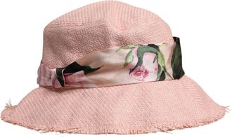 Dolce & Gabbana Femme, Accessoires, Rose, Taille: ONE Size Wide Brim Bucket Hat