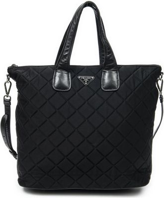 Prada Crossbody Bags - Large Impuntu Convertible Tote - Gr. unisize - in Schwarz - f&uuml;r Damen