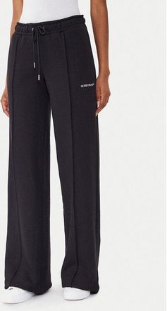 Guess Jogginghose W5BB04 KC811 Schwarz Wide Leg
