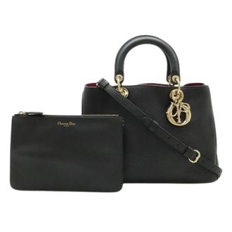 Dior Pre-owned Diorever Leder 2way Tasche - - Pre-owned - Damen - Schwarzk - ONE SIZE