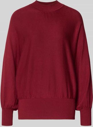 Zero Relaxed Fit Pullover aus Viskose-Mix in Strick-Optik