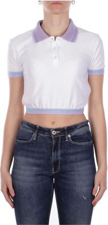 GCDS Gcds, Femme, Tops, Blanc, Taille: 40 FR Polo