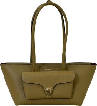 Coccinelle Femme, Sacs, Vert, Taille: ONE Size Double Beat Shoulder Bag