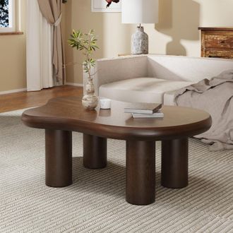 Generic Cloud Couchtisch f&uuml;r Wohnzimmer, moderner, einzigartiger, &auml;sthetischer, niedlicher, unregelm&auml;&szlig;ig geschwungener Teetisch mit 4 stabilen St&uuml;tzbeinen, f&uuml;