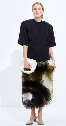 Bottega Veneta Jupe &agrave; franges brod&eacute;es - Multicolor - Femme - 36