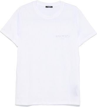 Balmain t-shirt à logo - Blanc
