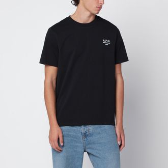 A.P.C. Rue Madame T-Shirt aus schwarzer Baumwolle