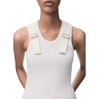 Loewe D&eacute;bardeur &agrave; bretelles en coton stretch