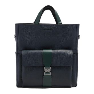 Piquadro Leder-Tote-Rucksack mit abnehmbarer Laptoptasche - - Bags - Herren - Blau - ONE SIZE