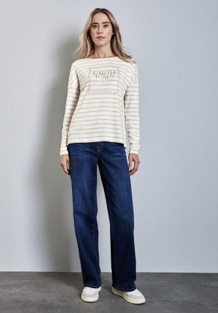 Street One Langarmshirt mit U-Boot-Ausschnitt