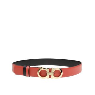 Ferragamo Gancini G&uuml;rtel mit Wendefunktion - - Accessories - Damen - Rot - 75 CM