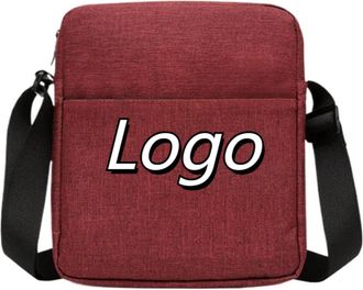 Generic Benutzerdefinierte Umh&auml;ngetasche - Personalisiert mit Jedem Logo Oder Text - L&auml;ssige Umh&auml;ngetasche f&uuml;r M&auml;nner und Frauen - Perfekt f&uuml;r Reisen Color1,1