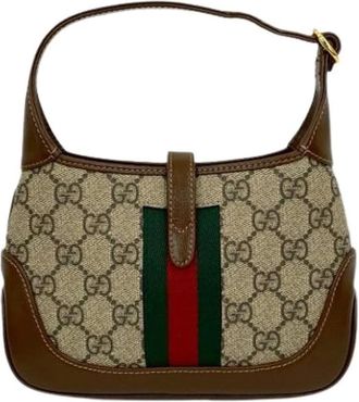 Gucci Sac port&eacute; &eacute;paule Jackie 1961 Pre-owned - Femme - Pre-owned - Beige - Taille: ONE Size