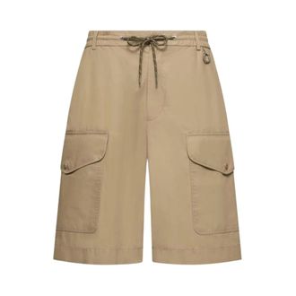 Moncler Homme, Shorts, Beige, Taille: L Cotton Poplin Cargo Shorts