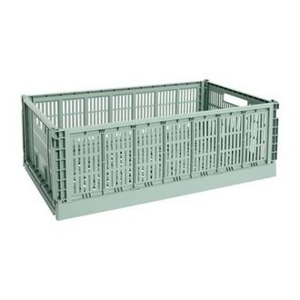 HAY Panier Colour Crate - Vert - Polypropylène recyclé - Designer Hay Studio