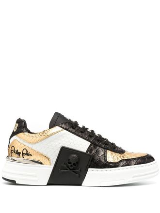 Philipp Plein baskets &agrave; empi&egrave;cements contrastants - Noir
