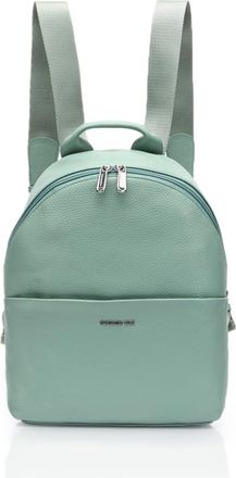 Mandarina Duck Damen Lederrucksack Mellow Leather Backpack, Iceberg Green
