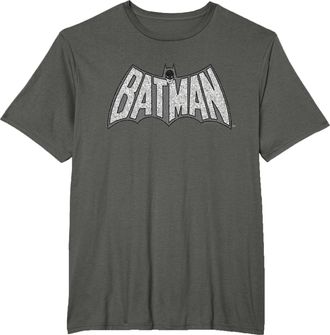 DC Comics Batman Retro Crackle Logo T-Shirt