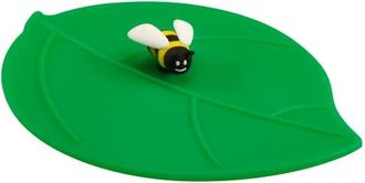 Lurch 210894 Mein Deckel Garten Biene Glasabdeckung aus Premium-Platin-Silikon 10,5 x 12,5 cm, Grün