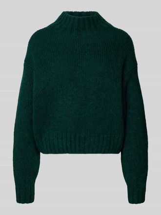 Marc Cain Strickpullover mit Stehkragen und überschnittenen Schultern