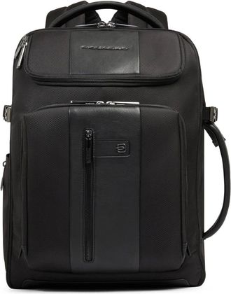Piquadro Homme, Sacs, Noir, Taille: ONE Size Sac &agrave; dos extensible de voyage pour ordinateur portable 15,6