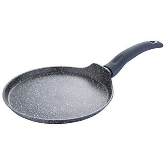 Bergner Orion Pancake Pfanne, geschmiedetes Aluminium, Grau, 24 cm
