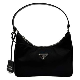 Prada Sac &agrave; main Pre-owned Re-Edition 2005 Re-Nylon - Femme - Pre-owned - Noir - Taille: ONE Size