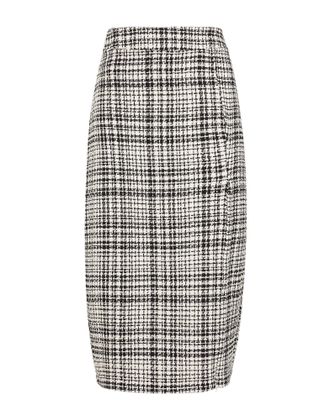 8 by YOOX HIGH-WAIST ZIP DETAIL SLIT MIDI SKIRT