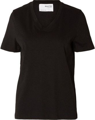 Selected T-Shirt (1-tlg) Plain/ohne Details