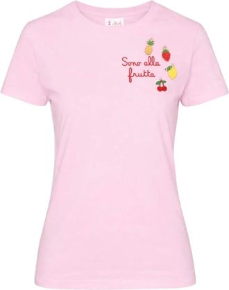 MC2 Saint Barth Femme, Tops, Rose, Taille: 36 FR T-shirt Emilie en coton