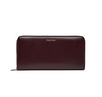 Calvin Klein CK Puller Large Zip Around Lv04f1093g, Portefeuilles Femme, Red (Fudge), Taille Unique