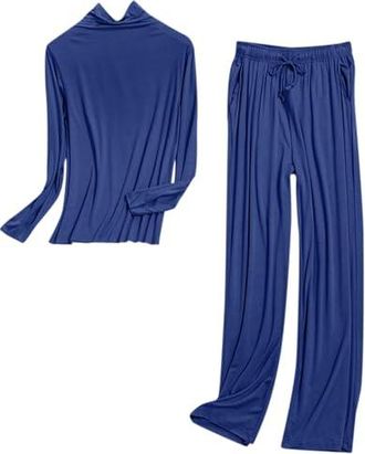 Generic V&ecirc;tements de repos pour femme, ensemble de v&ecirc;tements de nuit &eacute;l&eacute;gants, d&eacute;contract&eacute;s, avec boutons, confortable, doux, pantalon &agrave; taille &eacute;lastique de c