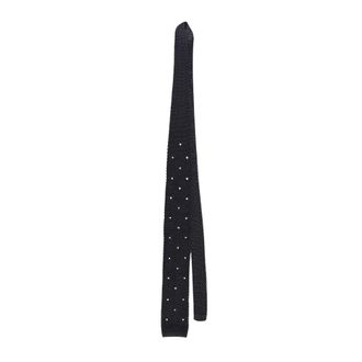Gallo Blauer Seidenkrawatte mit bestickten Punkten f&uuml;r M&auml;nner - - Accessories - Herren - Mehrfarbig - ONE SIZE