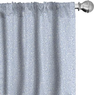 Abakuhaus Blau und weiß Vorhänge, Gardinen, Landhausstil, Fensterbehandlungen für Wohnzimmer Schlafzimmer Dekor, 2 Stück 75 cm b x 225 cm h, Baby Blue Weiß