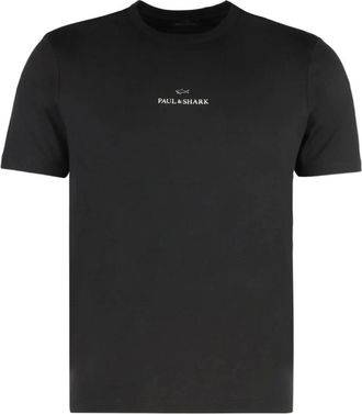 Paul & Shark Homme, Tops, Noir, Taille: M T-shirt