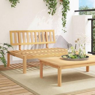 vidaXL Canap&eacute; central palette de jardin bois massif dacacia - Vidaxl