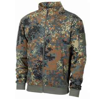 MFH Sweatjacke Sweatjacke, Tactical, flecktarn - S Kopfh&ouml;rerausgang