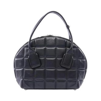 Bottega Veneta Pre-owned The Swoop Medium 2Way Leather Handbag - - Pre-owned - Damen - Schwarzk - ONE SIZE
