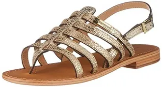 Les Tropeziennes LES TROPEZIENNES PAR M. BELARBI Femme Herisson Chaussures Ville Entre-Doigt, Or Craquele, 38 EU