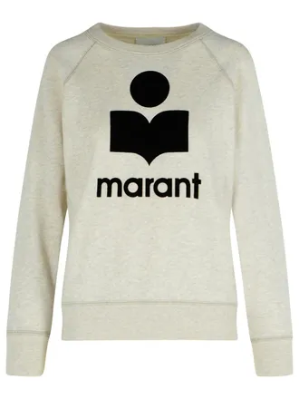 Isabel Marant Millyny Ecru Cotton Blend Blend Sweatshirt