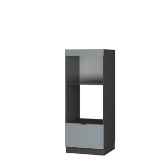 Vicco Mikrowellenschrank Fame-Line, Hellblau-grau, 60 cm offen