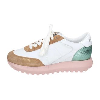 Stokton Femme, Chaussures, Blanc, Taille: 37 EU Leather Baskets